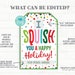 Squish You a Happy Holiday Squishy Toy Squishies Christmas Gift ...