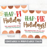 Sweeter Than Pie Gift Tags Printable / Printable Sweeter Than Pumpkin ...