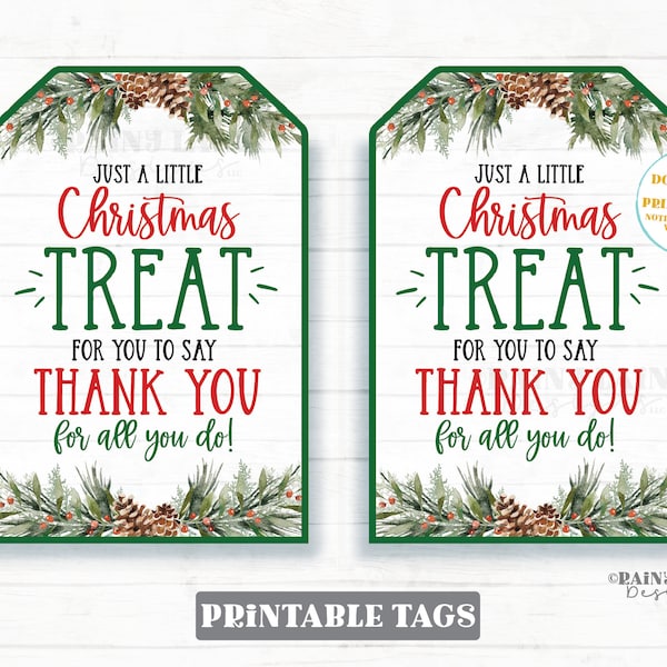 Christmas Treat Tags - Etsy