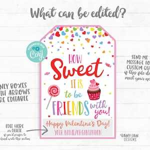 How Sweet It is to Be Friends With You Valentine, Treat Sucker Lollipop ...