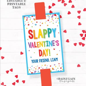 Slap Bracelet Valentine, Slappy Valentine's Day Tag, Slappy Valentine ...