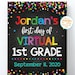 First Day of Virtual School Sign Template 1st Day of School - Etsy