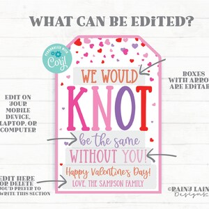 Knot Be the Same Without You Tag, Pretzel Hair Tie Friendship Bracelet ...