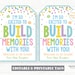 Back to School Student Gift Tag, Build Memories, Hashtag, First Day ...