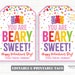 You Are Beary Sweet Valentine, Gummy Bears Valentine Tags, Bear ...
