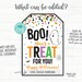 Hey Boo Here's a Treat for You Tags Boo Halloween Printable Halloween ...