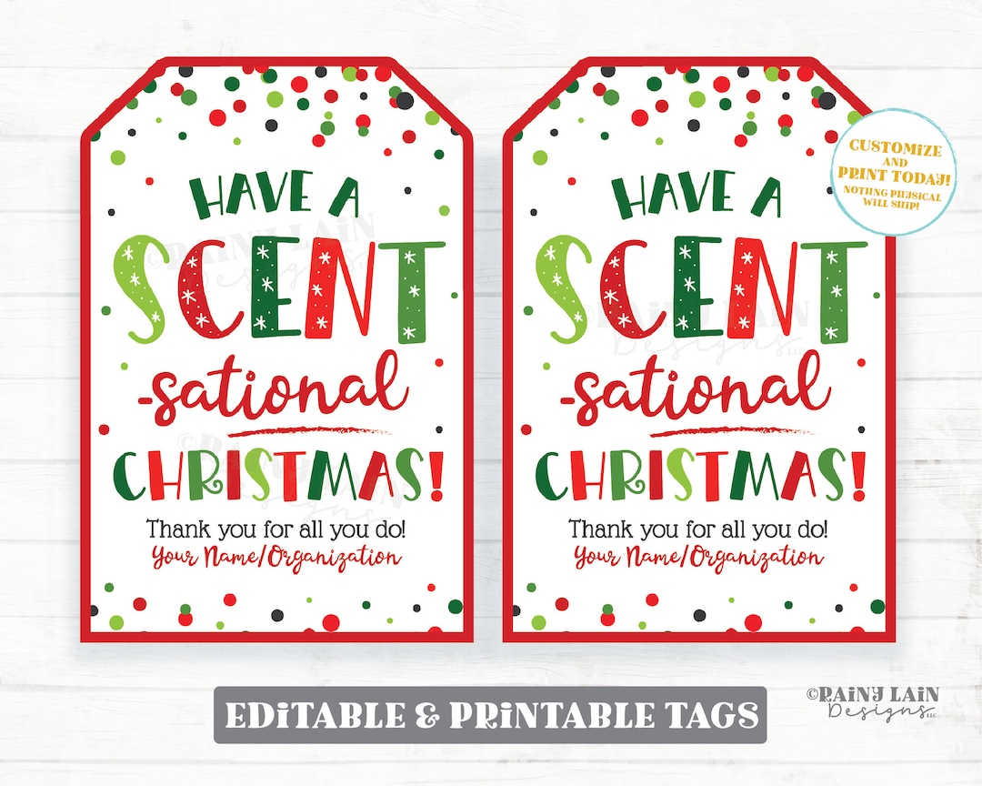Scent-sational Christmas Tag Holiday Gift Tag Stovetop Potpourri Candle ...