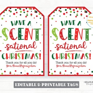 Scent-sational Christmas Tag Holiday Gift Tag Stovetop Potpourri Candle ...