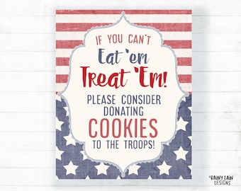 Cookie Booth Sign If You Can't Eat 'em Treat 'em - Etsy