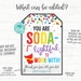 You Are Sodalightful to Work With Tag Soda Gift Tag Soda Pop Employee ...