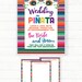 Wedding Piñata Sign and Cards Wedding Fiesta Sign Wedding - Etsy