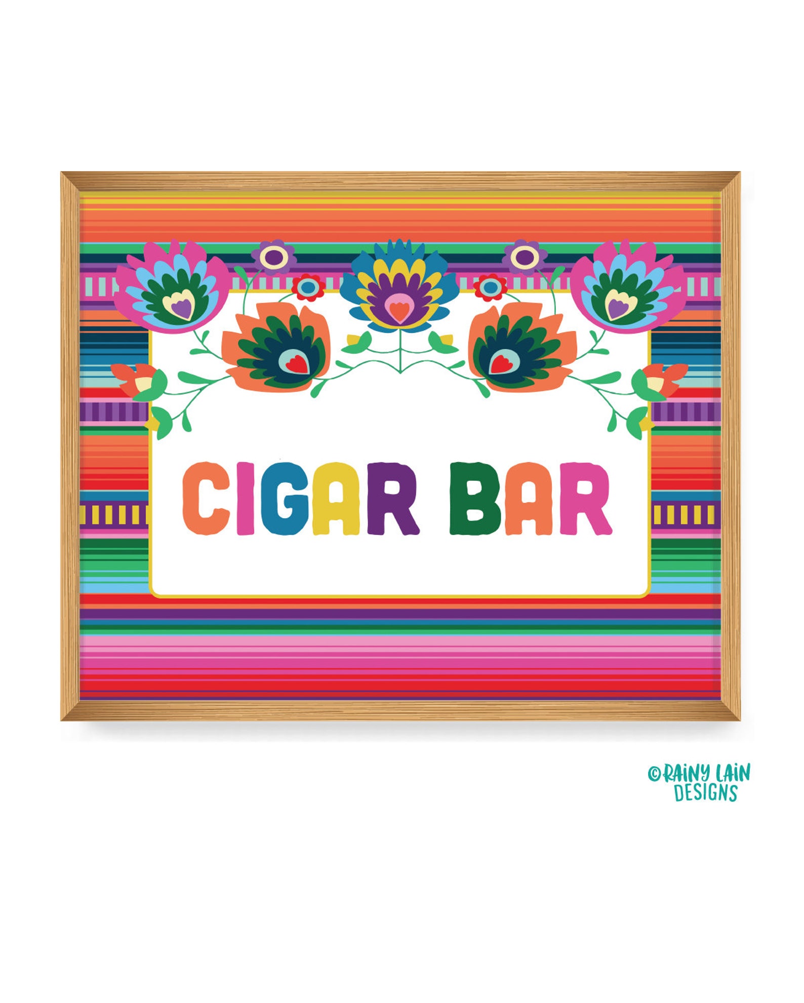 Cigar Bar Sign Fiesta Sign Printable Fiesta Signs Birthday - Etsy
