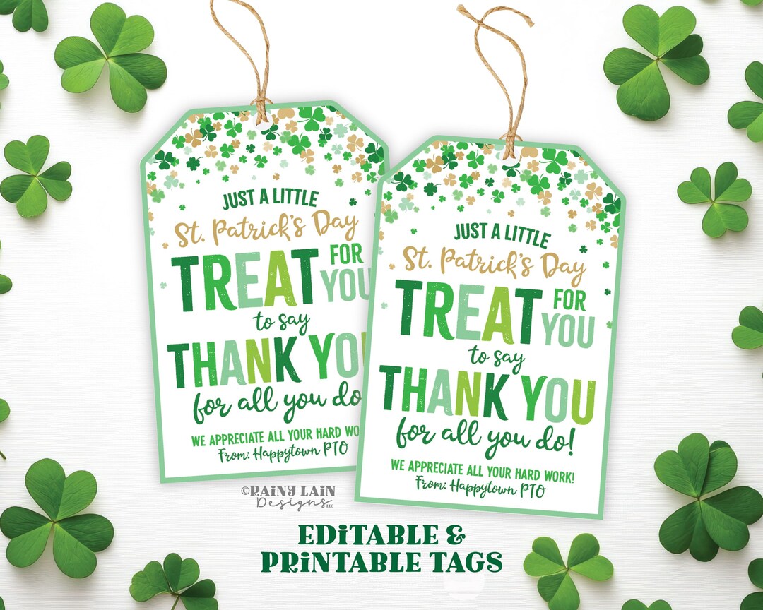 St Patrick's Day Treat for You to Say Thank You for All You Do St Patty ...