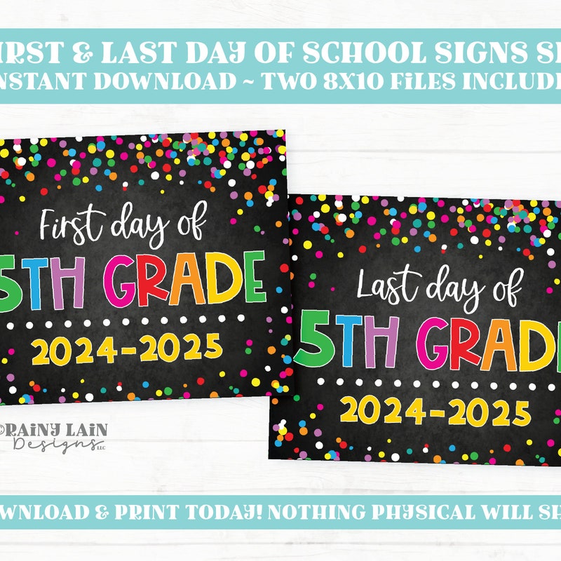 5th Grade Sign - Etsy