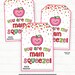 Main Squeeze Valentine Tags, Applesauce Valentine, Apple Sauce ...