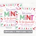 We Were Mint to Be Friends Valentine's Day Tag, Mint Cookies Valentine ...