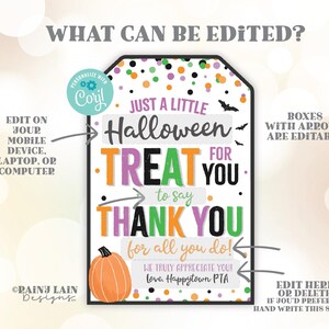 Halloween Treat for You to Say Thank You for All You Do Halloween ...