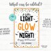 A Little Light to Glow Your Night Halloween Glow Stick Tag, Glow Stick ...
