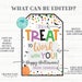 It's a Treat to Work With You Halloween Gift Tag Staff Appreciation Co ...
