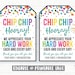 Chip Chip Hooray Tag We Appreciate Your Hard Work Gift Tag Chips ...