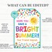 Hope You Have a Bright Summer Tags End of School Year Gift Tags ...