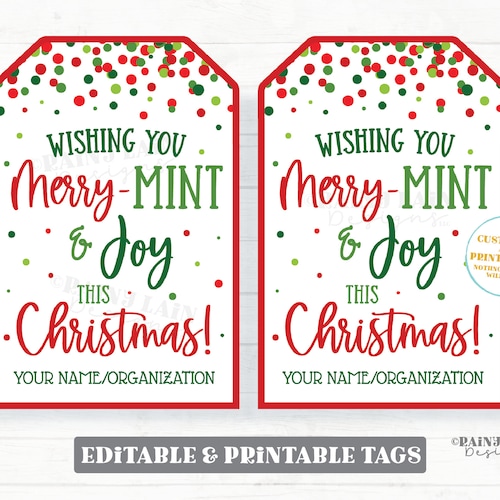 Mint Gift Tags Employee Appreciation Company Volunteer - Etsy