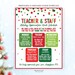 Editable Holiday Teacher Appreciation Week Schedule, Christmas Flyer ...