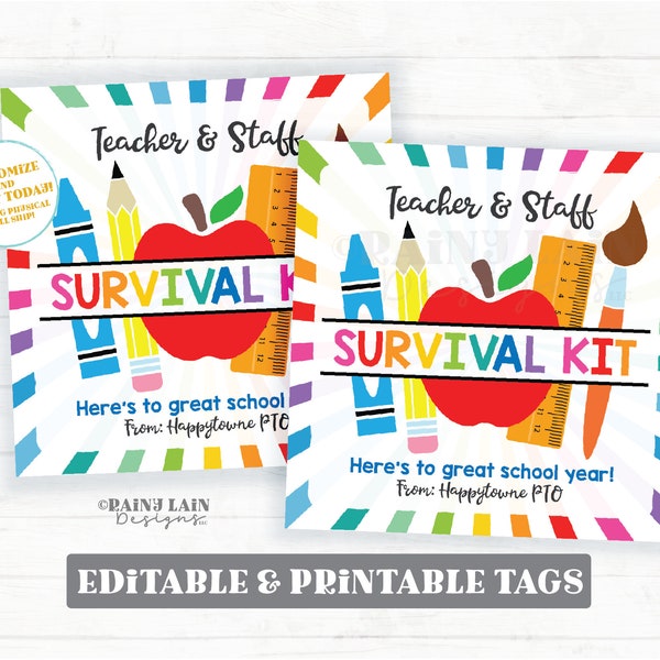 Staff Survival Kit - Etsy