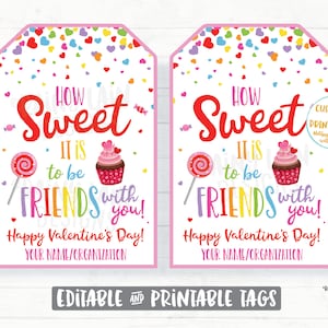 How Sweet It is to Be Friends With You Valentine, Treat Sucker Lollipop ...