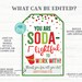 You Are Sodalightful to Work With Tag Christmas Soda Gift Tag Soda Pop ...