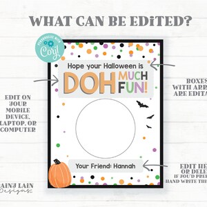 Halloween Doh Much Fun Card Play Dough Halloween Gift Doh Student From ...