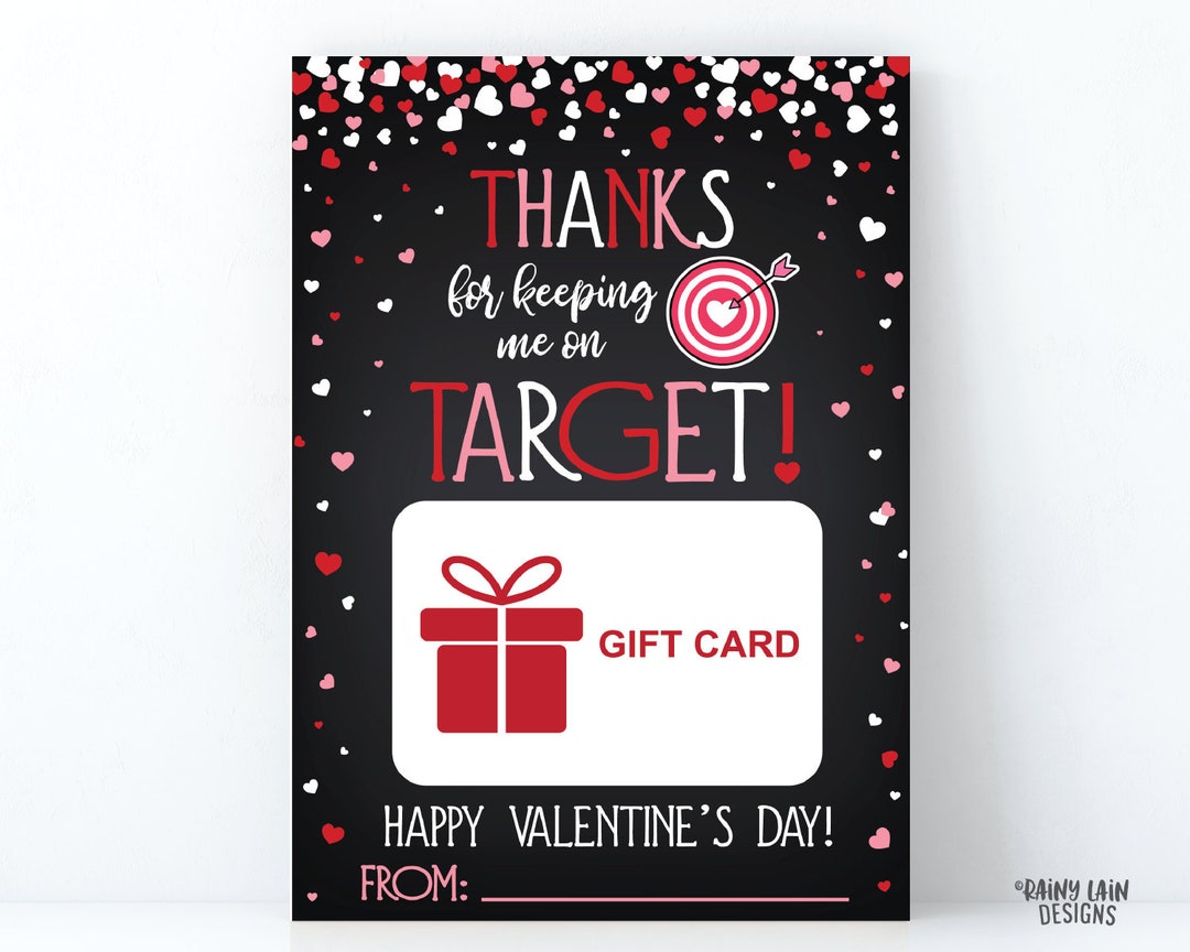 Valentine's Day Gift Card Holder Thanks for Keeping Me on - Etsy