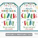 Chalk Gift Tags Hope Your Winter Break is Chalk Full of Fun Holiday ...