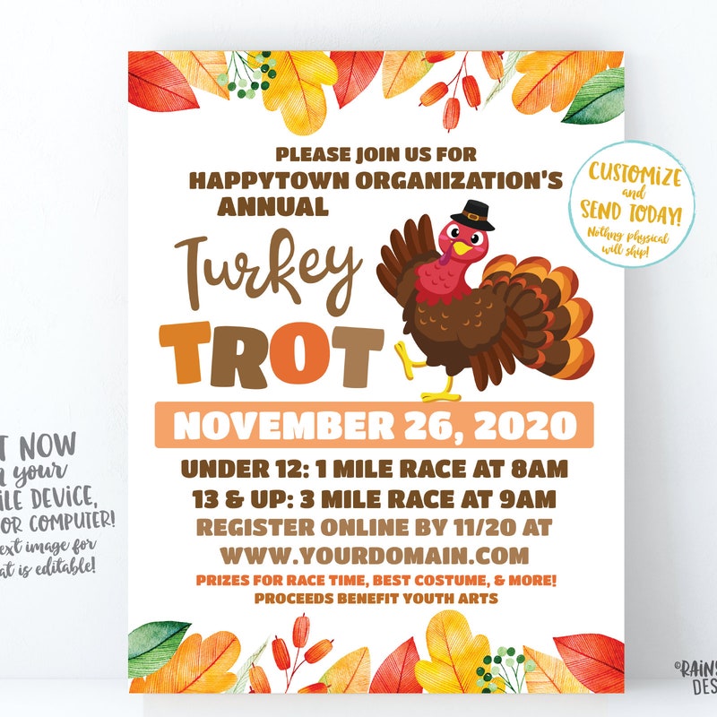Turkey Trot - Etsy