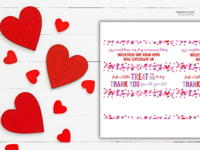 Valentine’s Day Candy Bar Wrapper Printable, Teacher & Staff ...