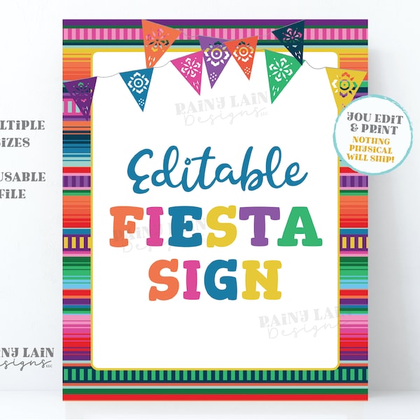 Fiesta Sign - Etsy