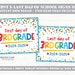 First Day of 3rd Grade Sign Back to School Printable 1st Day of Third ...