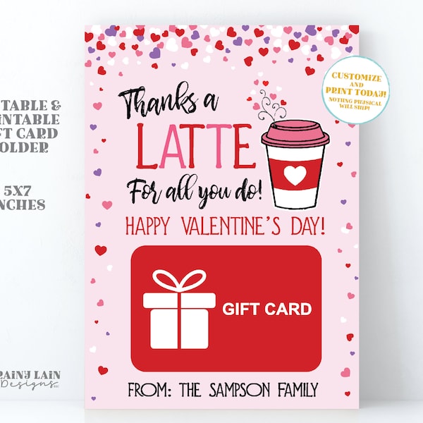 Thanks a Latte - Etsy