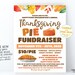 Thanksgiving Pie Fundraiser Flyer Pie Night Invitation Pie - Etsy