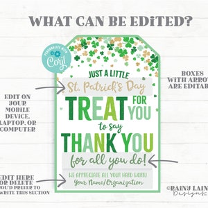 St Patrick's Day Treat for You to Say Thank You for All You Do St Patty ...