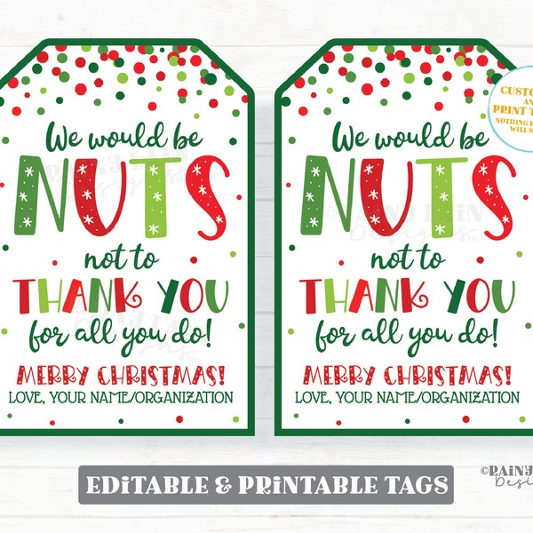 Nuts Gift Tags - 60+ Gift Ideas for 2026