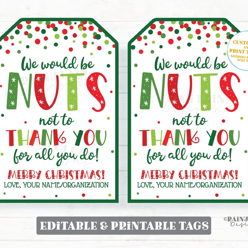 Nuts Gift Tags - 60+ Gift Ideas for 2026