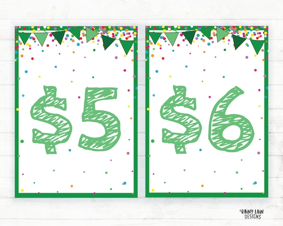 Cookie Price Signs Bake Sale Cookie Pricing Signs Cookie - Etsy Australia