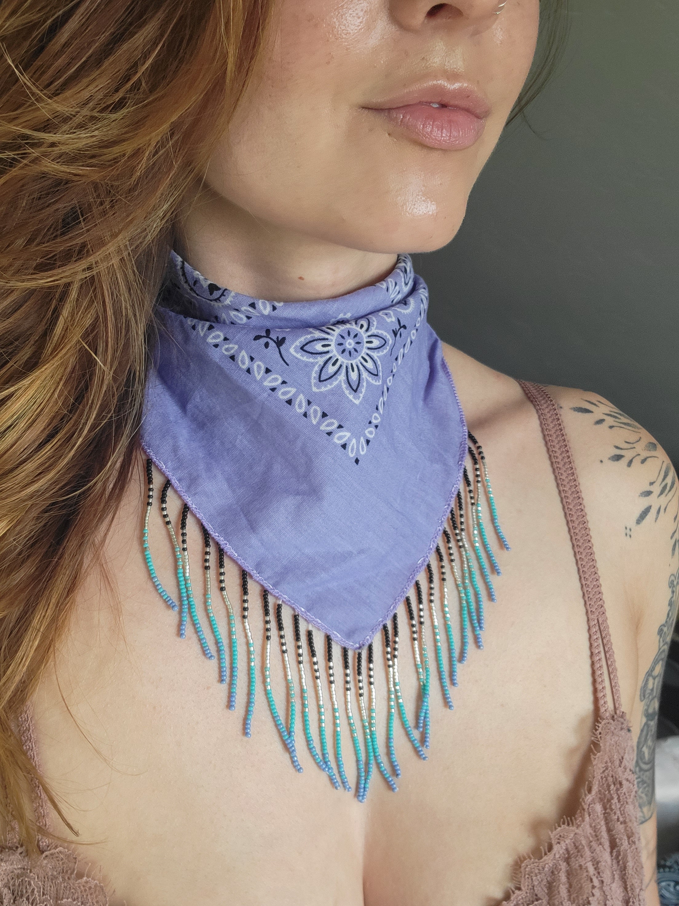 Cosmic Jellyfish Beaded Bandana - Etsy
