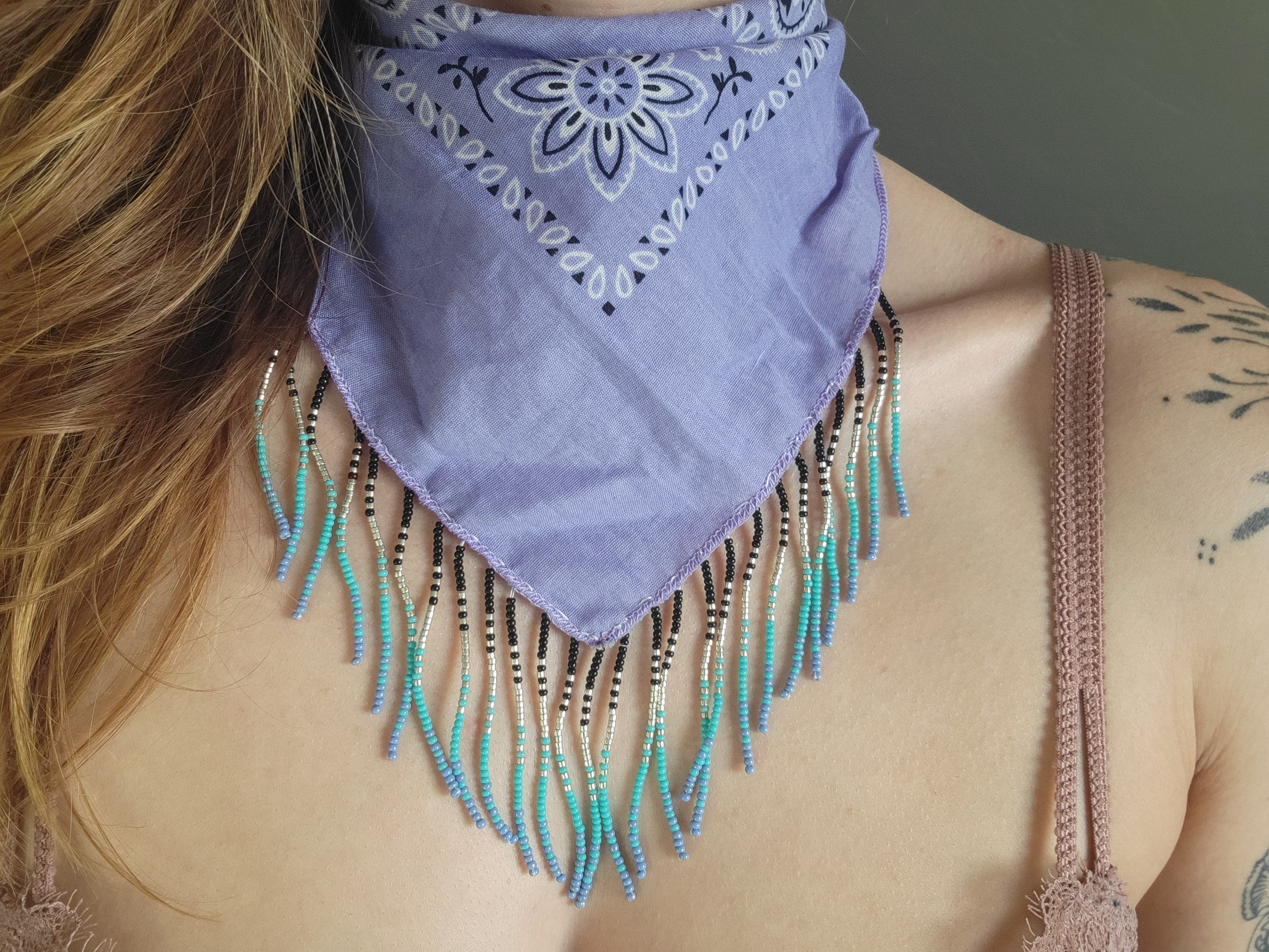 Cosmic Jellyfish Beaded Bandana - Etsy