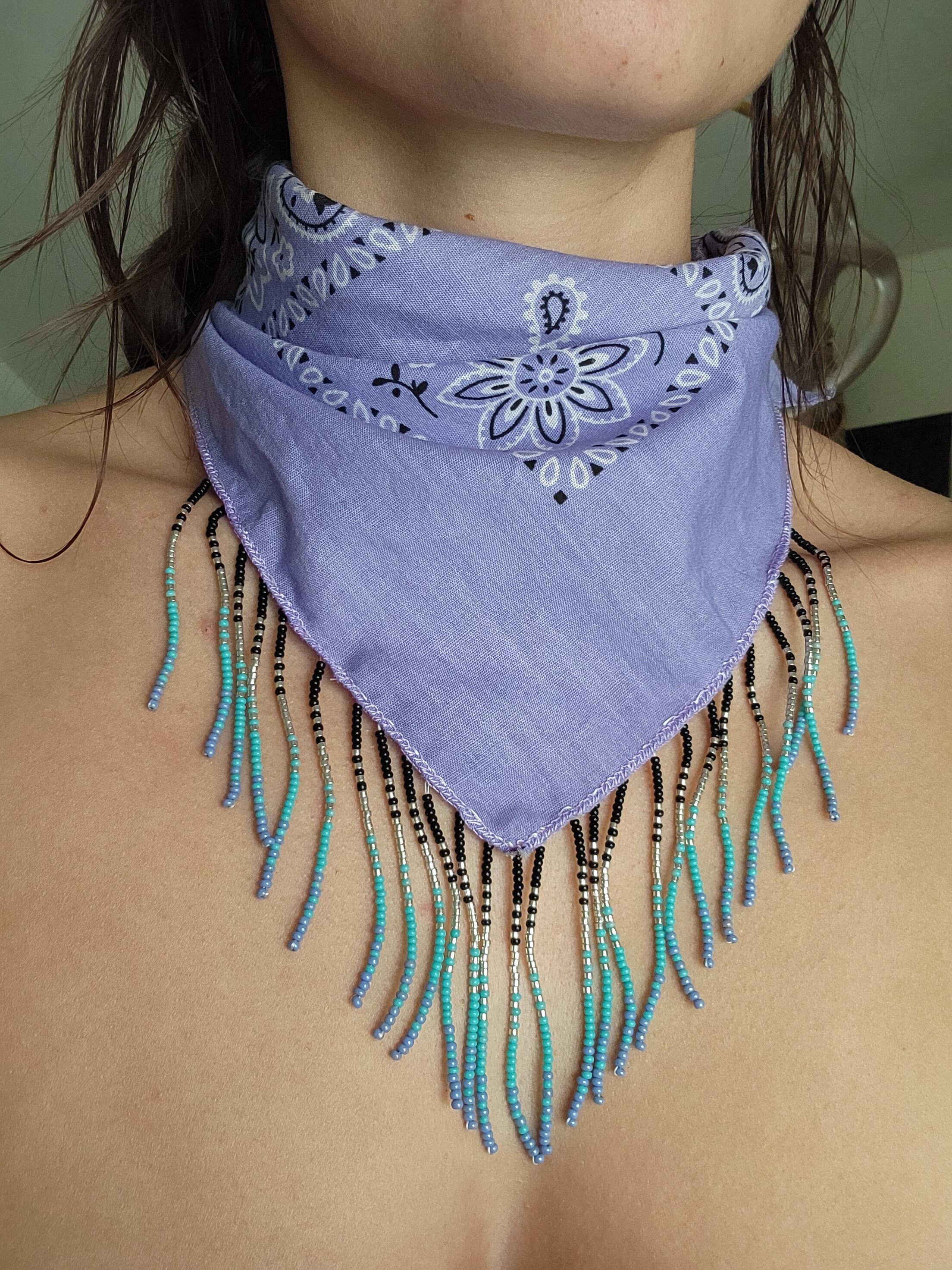 Cosmic Jellyfish Beaded Bandana - Etsy
