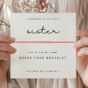 Sister Gift Morse Code Bracelet, Sister Bracelet, Sorority, Soul Sister ...