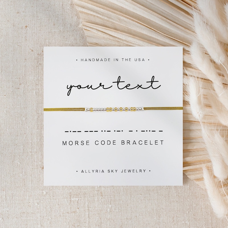 Morse Code Bracelet - Etsy