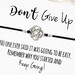 Friendship Bracelet With "don't Give Up" Card | Keep Going ...
