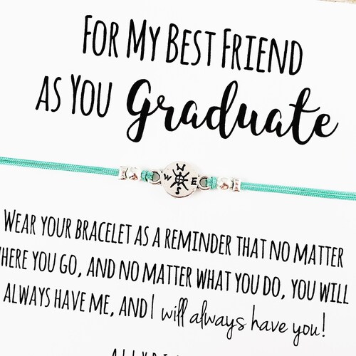Friendship Bracelet With Best Friend Graduation Card Best | Etsy